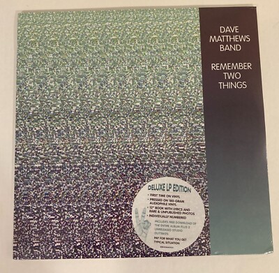 DAVE MATTHEWS BAND DELUXE LIMITED EDITION REMEMBER TWO THINGS VINYL NEW ...