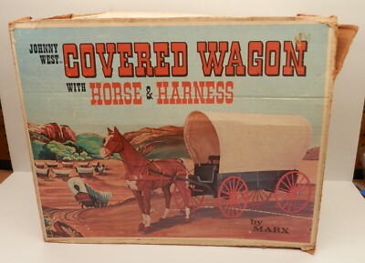 Vintage Johnny West Covered Wagon (AS-IS) With Original Box! | eBay