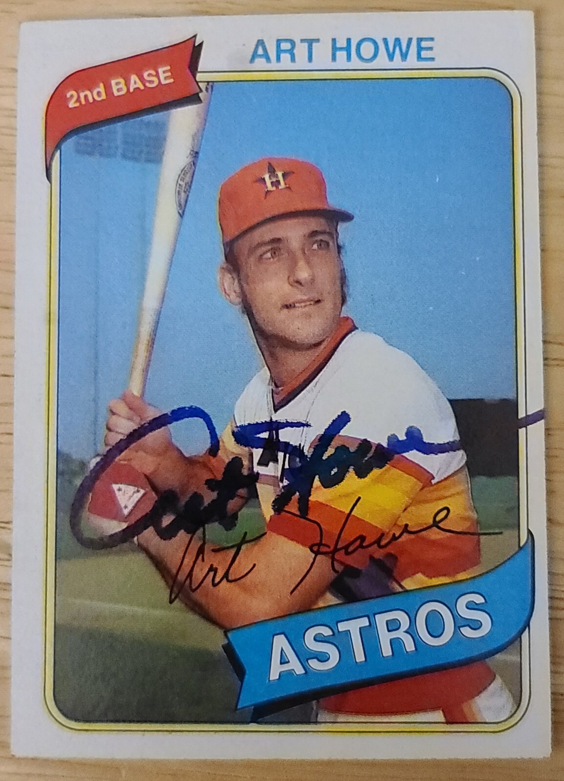 1980 TOPPS #554 SIGNED ART HOWE HOUSTON ASTROS TOUGH AUTOGRAPH | eBay