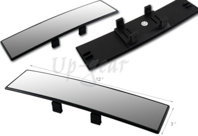 300mm Wide Curve Convex Interior Clip On Panoramic Rear View Mirror ...