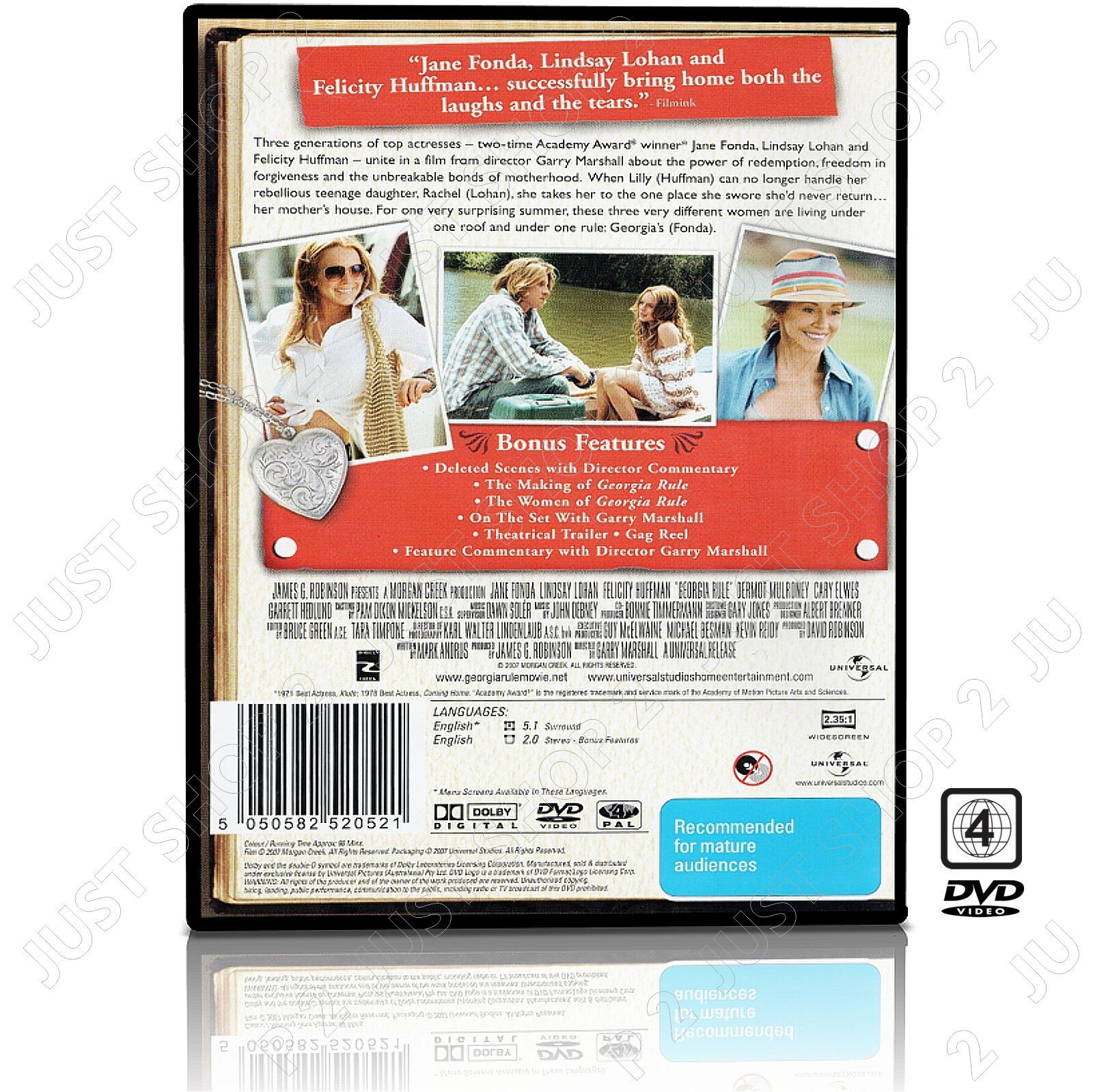 Georgia Rule DVD : Jane Fonda / Lindsay Lohan : Comedy : Brand New ...