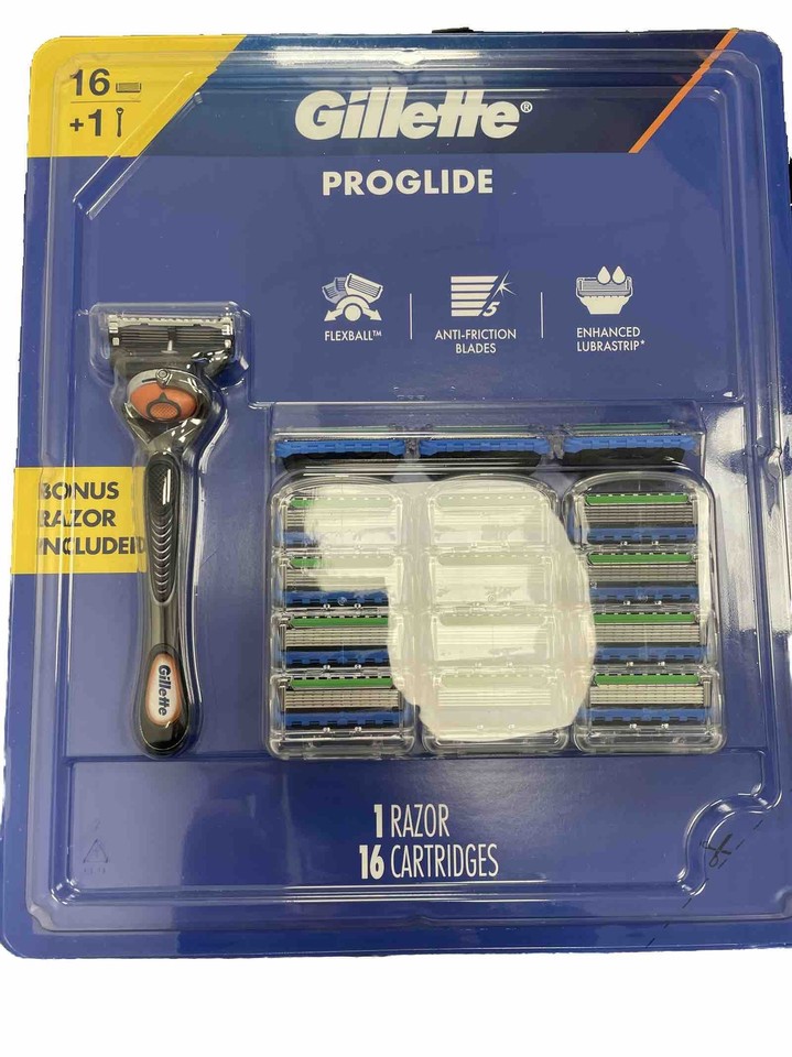 Gillette ProGlide 1 Razor + 16 Cartridges Refill Pack New | eBay