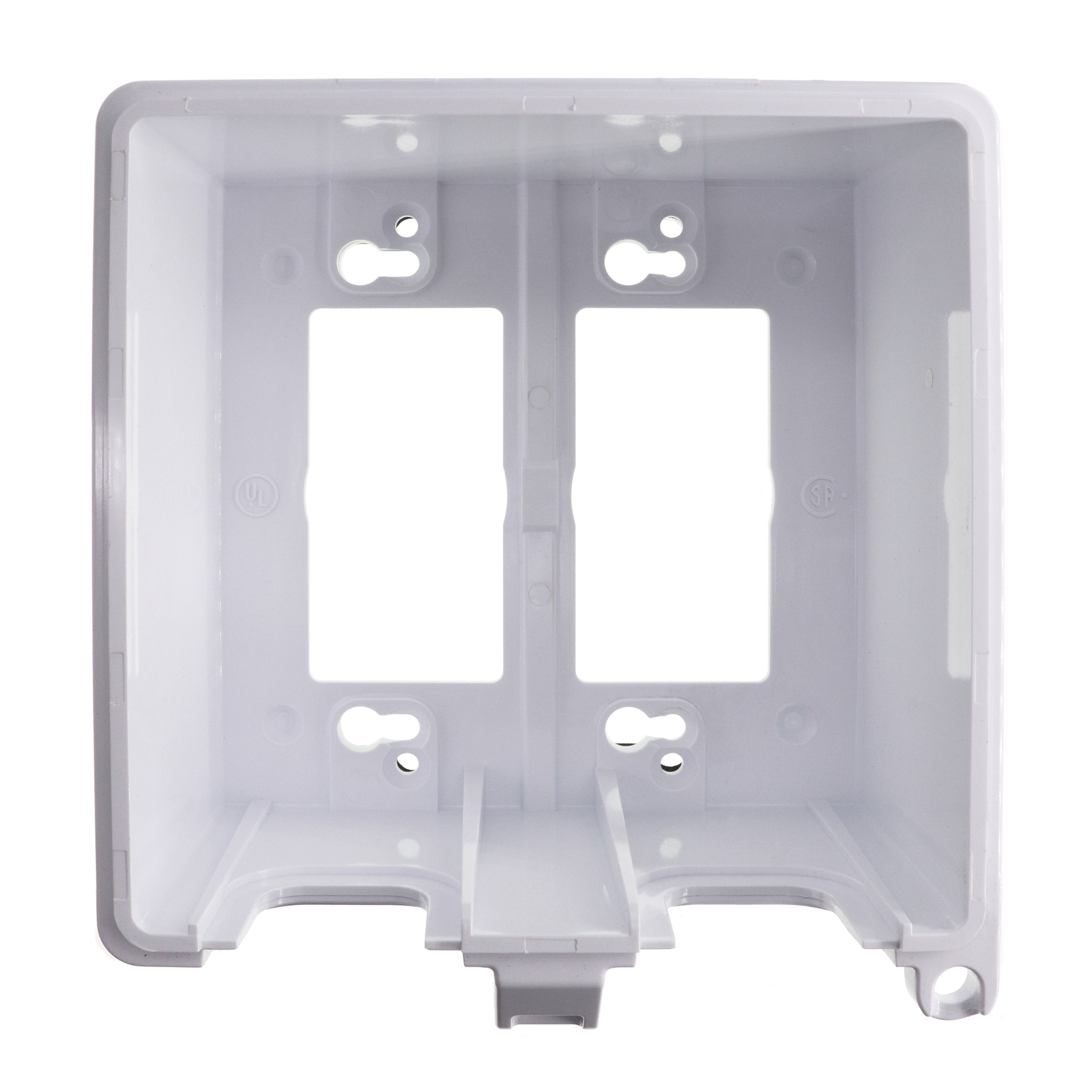 Red Dot Outdoor Outlet 2 Gang Cover-White 2CKPM for sale online | eBay