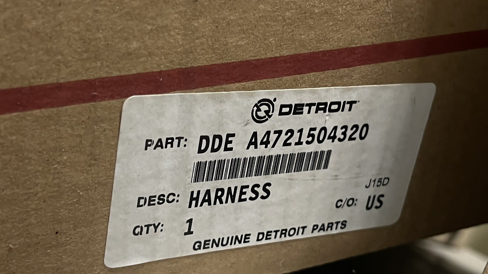 Detroit Diesel DDE A4721504320 DD13/15 One Box Electrical Wiring ...