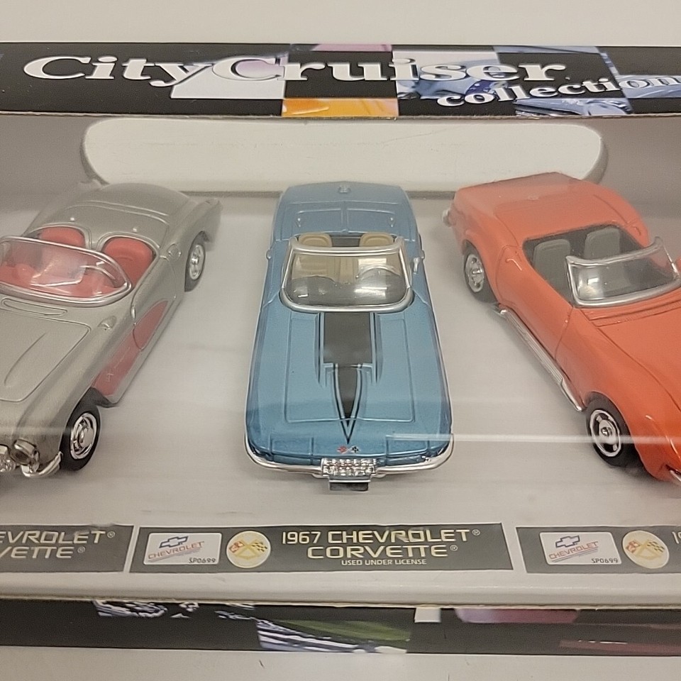 NewRay City Cruiser Collection 1957, 1967, 1969 Chevrolet Corvette 1/43 ...