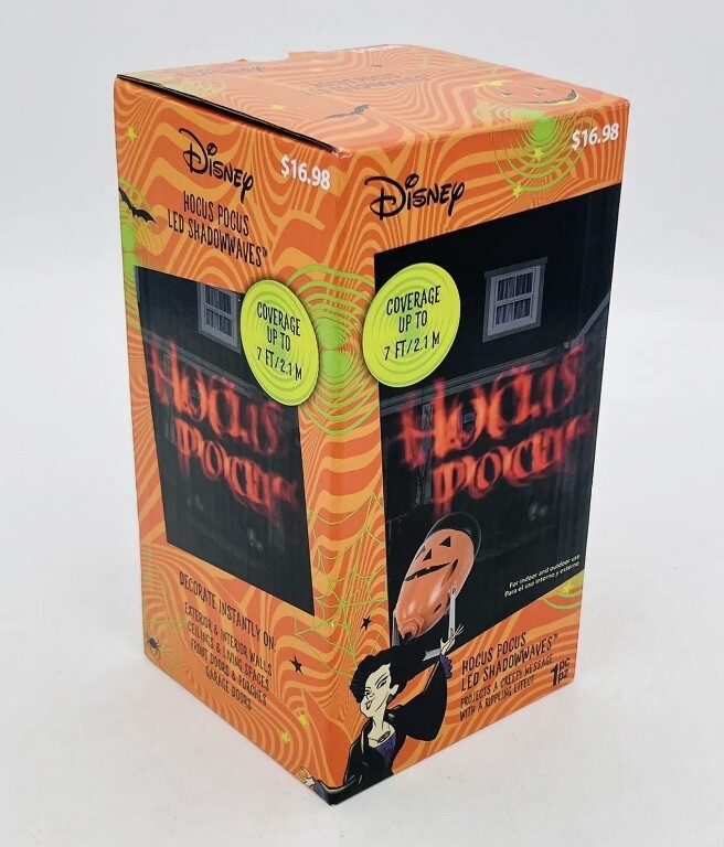 NEW Gemmy Hocus Pocus LED Shadow Waves Projector Halloween Disney ...