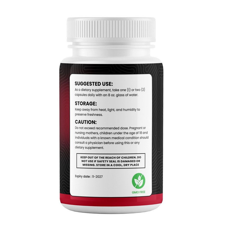 Bruno Pills for Men Advanced Male Support Natural Formula Supplement 60 ...