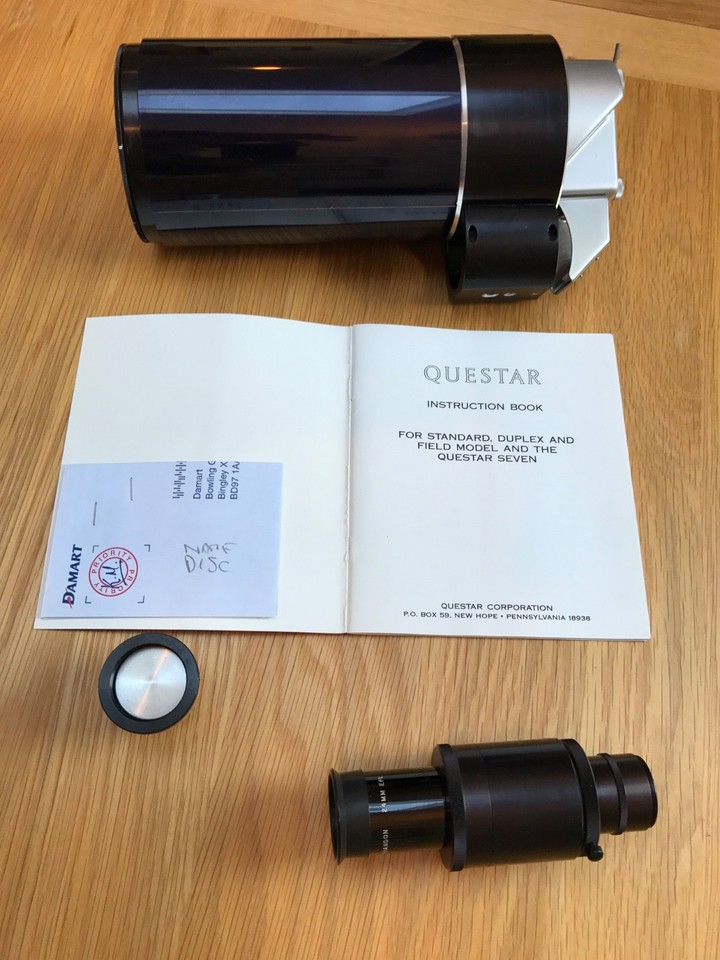 Questar Telescope 3.5 inch Field Model 'BB' x40 Eye Piece - Questar ...