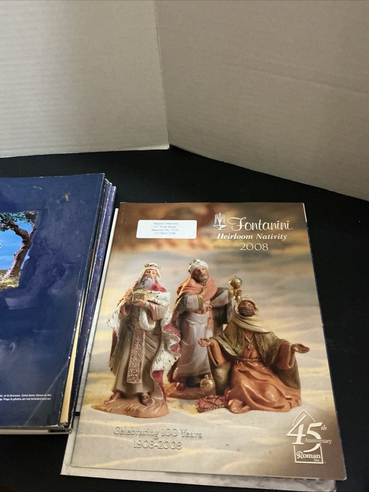 ROMAN INC FONTANINI ITALIAN NATIVITY CATALOGS Vintage Collector 9 Books ...