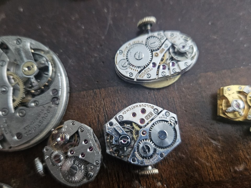 Lot of Vintage Watch Movements For Parts Or Repair Estate Found | eBay