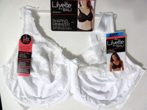 Lilyette Bali Ultimate Smoothing Minimizer Underwire Bra white womens ...