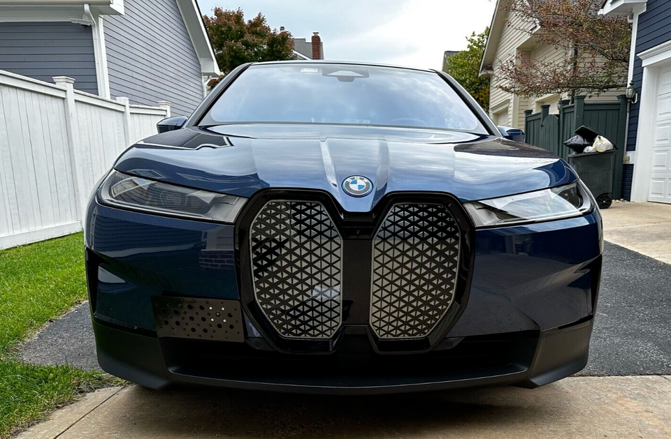 2022-2025 BMW iX Front Bumper Tow Hook License Plate Tag Mount Bracket ...