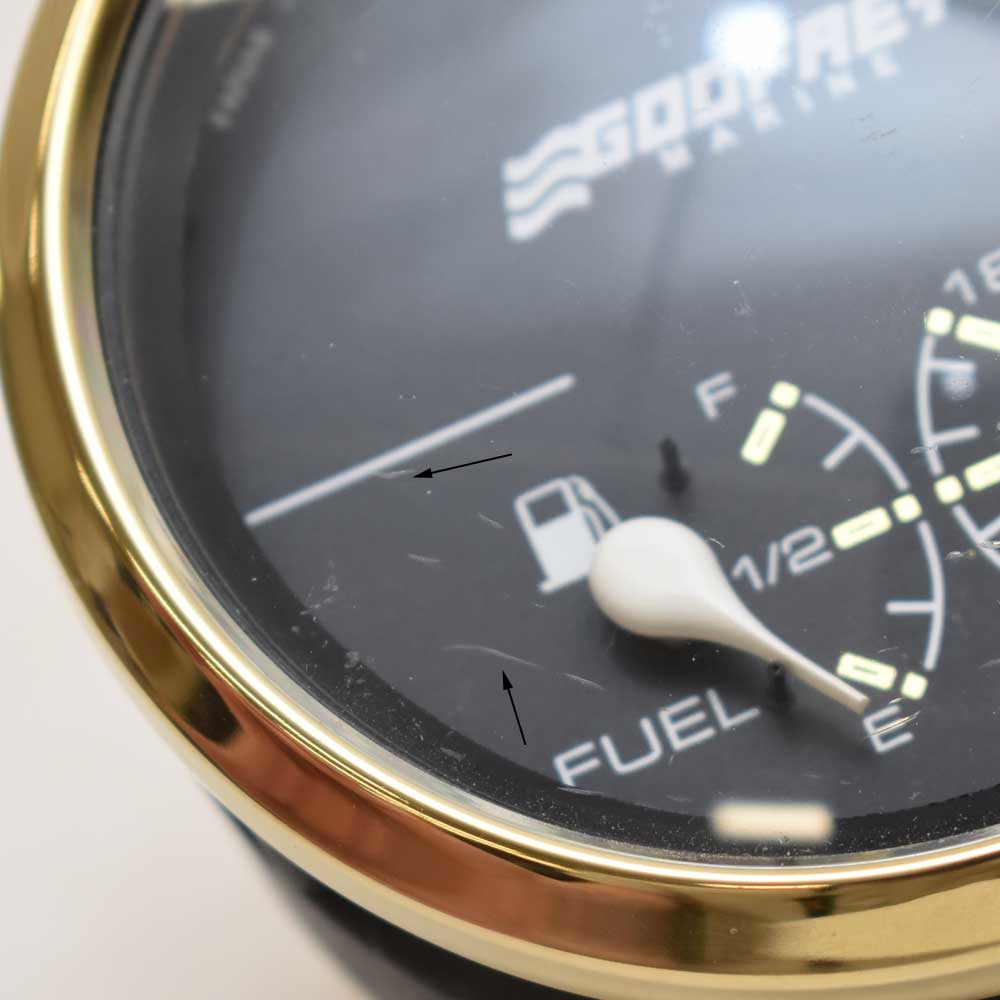 Godfrey Boat Multifunction Gauge GF0115A | Faria Regal Gold 3 1/4 Inch ...