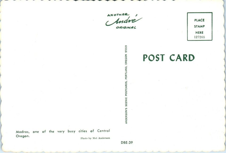 Aerial View Madras Oregon Vintage 4x6 Postcard E35 | eBay