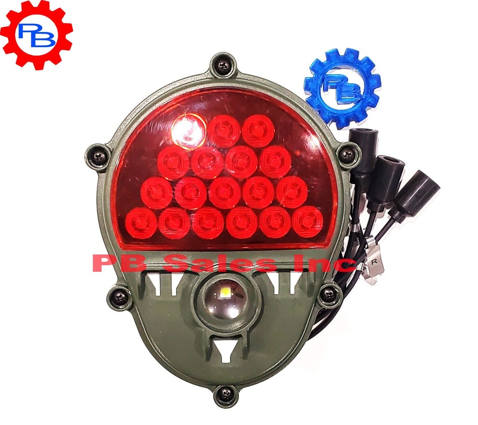 LED Green Housing Tail Lights With Built in Reverse Light For HMMWV ...