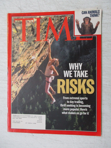 TIME MAGAZINE SEPTEMBER 6, 1999 WHY WE TAKE RISKS DAY TRADING CAN ...