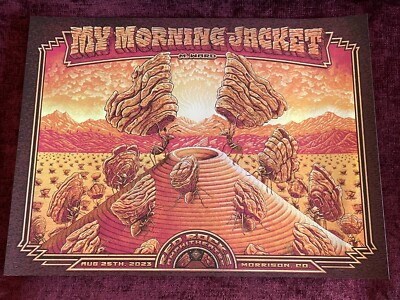 My Morning Jacket - Red Rocks Friday Aug 25 - Foil Concert Poster | eBay