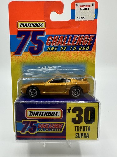 97 Matchbox 75 Challenge Toyota Supra #30 Gold Set Limited Edition 1 Of ...