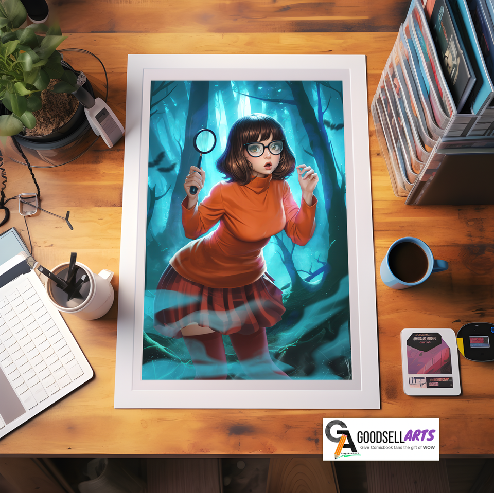 Velma Dinkley Poster | Scooby Doo wall art print | Velma Scooby Doo ...