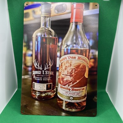 Pappy Van Winkle & George T Stagg- Bourbon Whiskey -Metal Bar Sign | eBay
