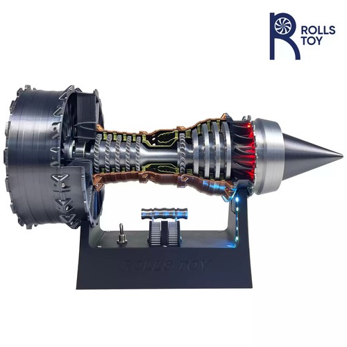 Aircraft Turbofan Turbojet Engine Model 3Dprinting Toy with Tail Flame ...
