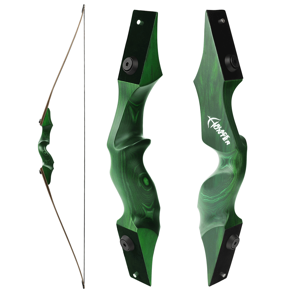 60'' Takedown Longbow Archery Wooden Riser 20-60lbs Target Shooting ...