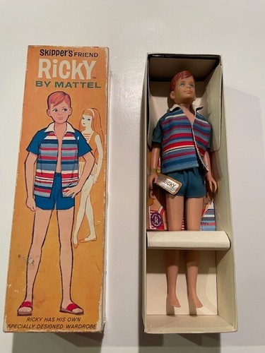 Vintage Barbie Friend "Ricky" Doll, New Old Stock in Box/Wrist Tag ...