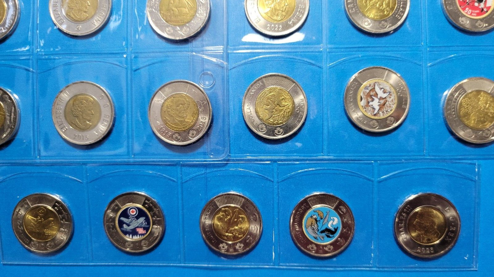 1996-2025 Canada Toonie Lot Collection 65 Different Two Dollars Many ...