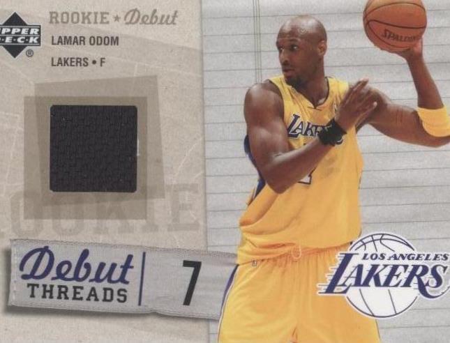 2005-06 Upper Deck Rookie Debut - Debut Threads Lamar Odom #DT-LO (MEM ...