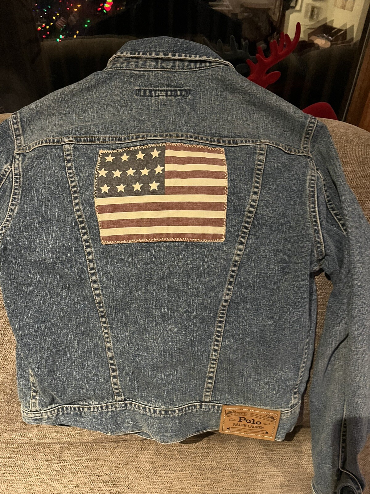 Polo Ralph Lauren Sport American Flag Denim Jean Jac… - Gem