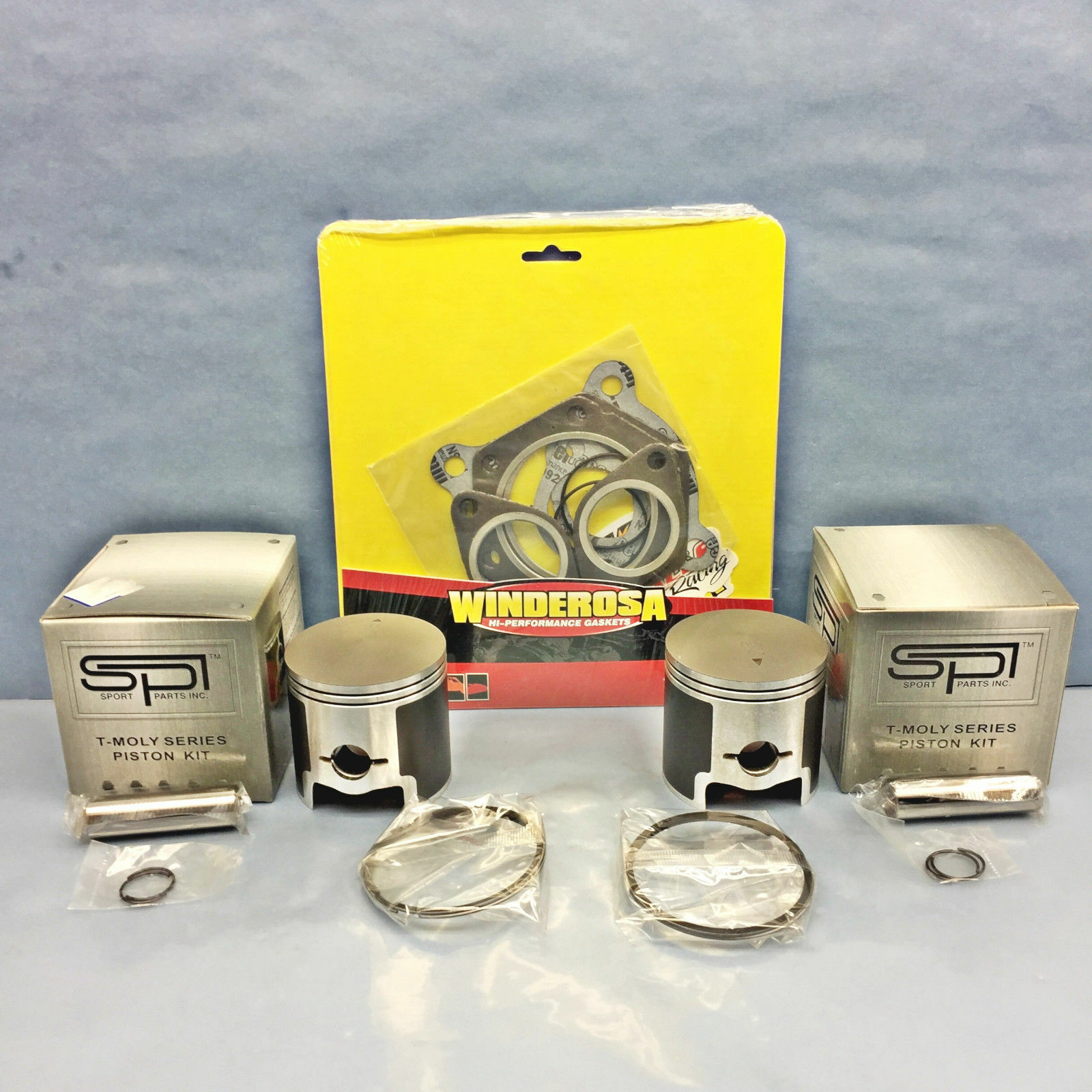 72mm STD SPI Pistons Top End Gaskets 1986-1998 Polaris 488 Indy Trail ...