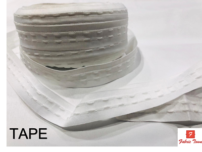 Curtain Heading Tape Pencil Pinch Pleat DIY Header Tape 1 inch Wide | eBay