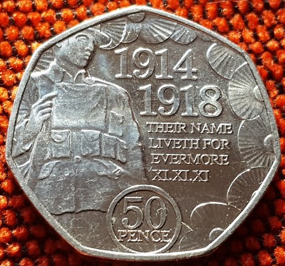 IOM Manx 2018 Remembrance Day Poppy 50p Coin 50p | eBay UK