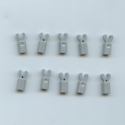 LEGO x 10 Light Bluish Gray Bar Holder with Clip NEW 11090 | eBay