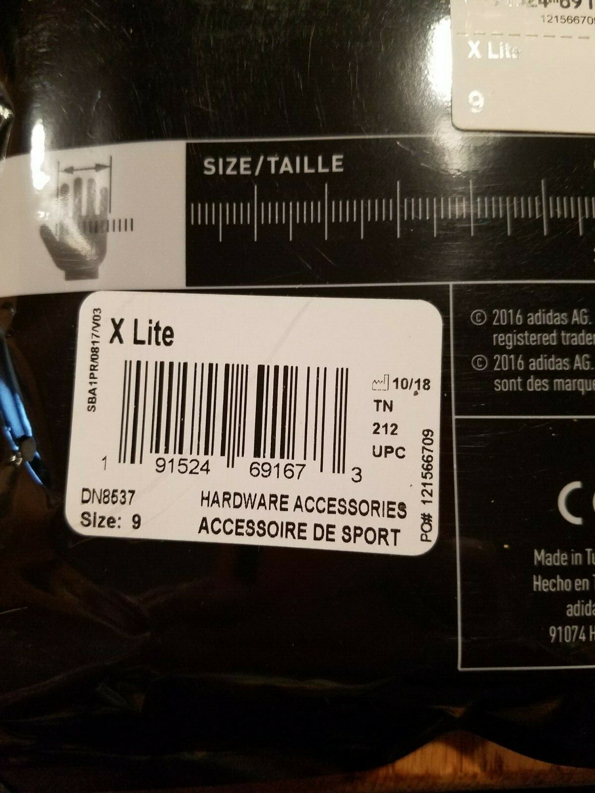 Soccer GOALIE GLOVES Adidas X-Lite NEW! Size 8 9 10 vented cuff, wrist ...