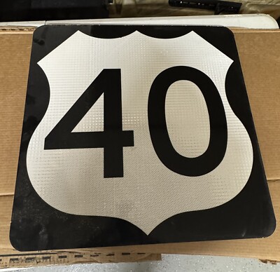 Vintage State Highway US40 Retired Road Sign 24 x 24 Man Cave | eBay