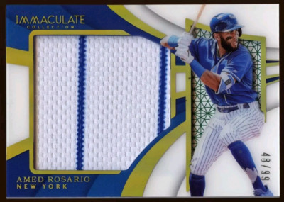 2018 Immaculate Shadowbox AMED ROSARIO Rookie Jumbo Patch /99 | eBay
