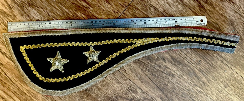Antique Victorian Fraternal Regalia Stole IOOF/Masonic Bullion Star ...