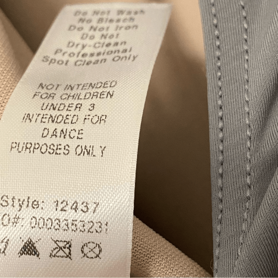 WEISSMAN Dance costume lyrical gray mesh dress Beneath Your Beautiful ...