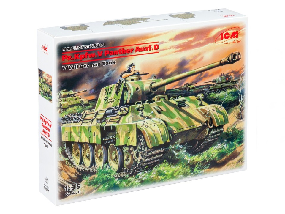 ICM 35361 WWII German Tank Pz.Kpfw.V Panther Ausf.D 1/35 | eBay