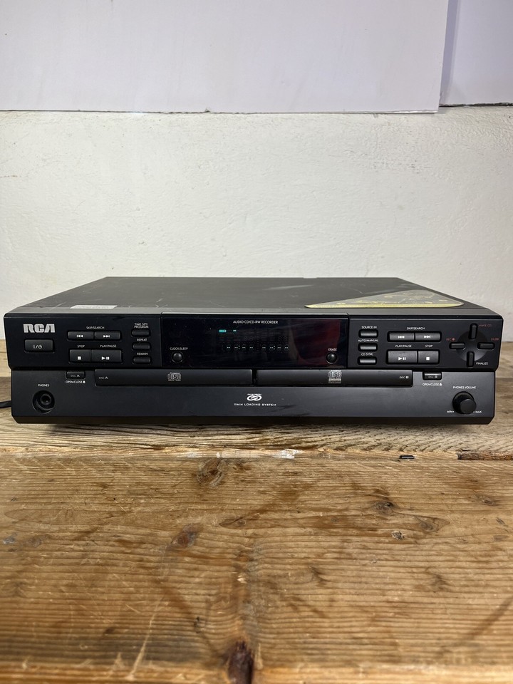 RCA CDRW120 Audio CD/CD-RW Recorder Twin Loading System- TESTED Working ...