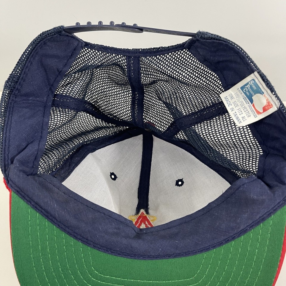 Vintage California Angels Snapback Hat Trucker Style Rope Brim | eBay