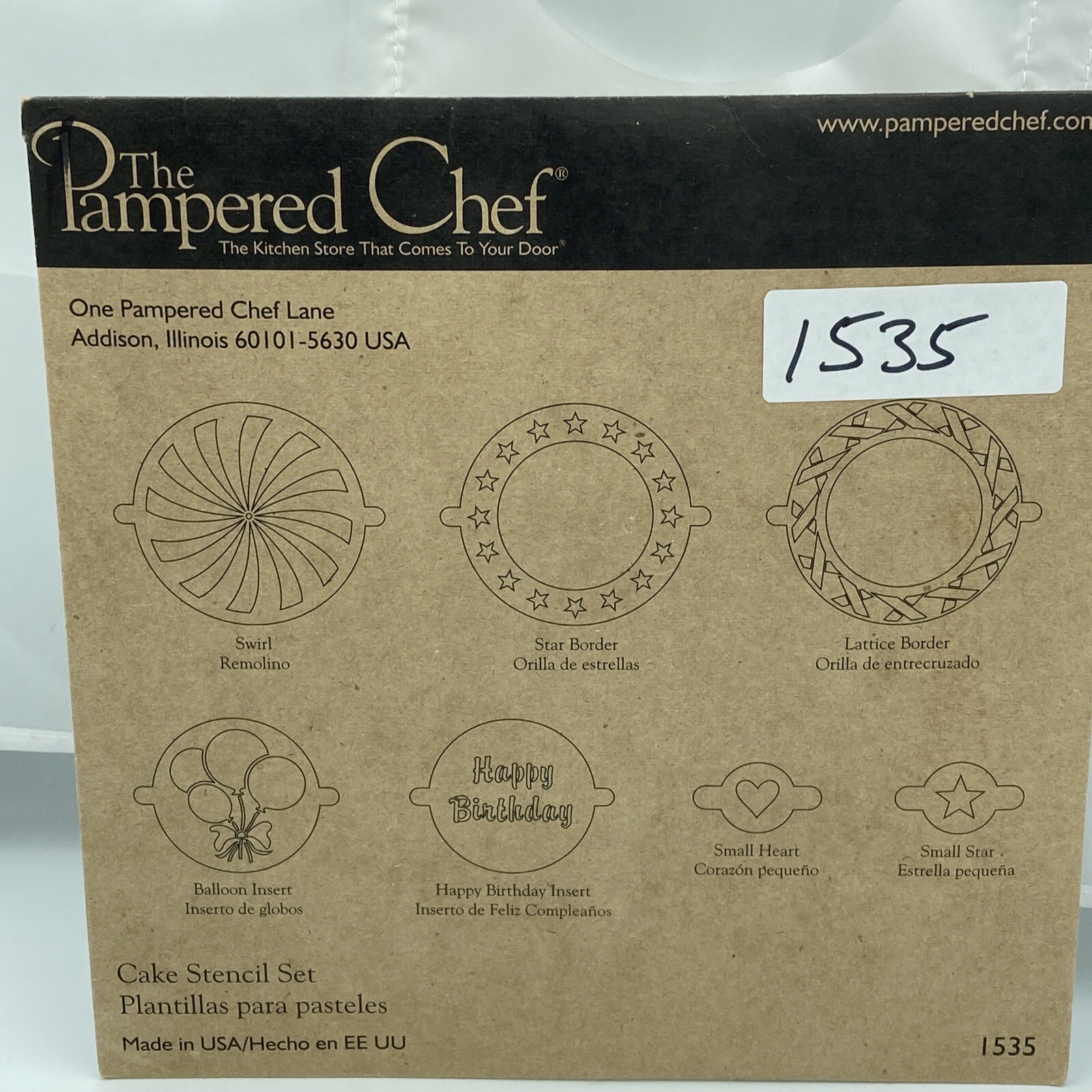 Pampered Chef Cake Decorating Stencils 2003. Borders Inserts Reusable ...