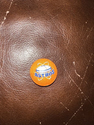 Original 1970's Team Logo Tin Litho Baseball pin # 20 Houston Astros 1 ...