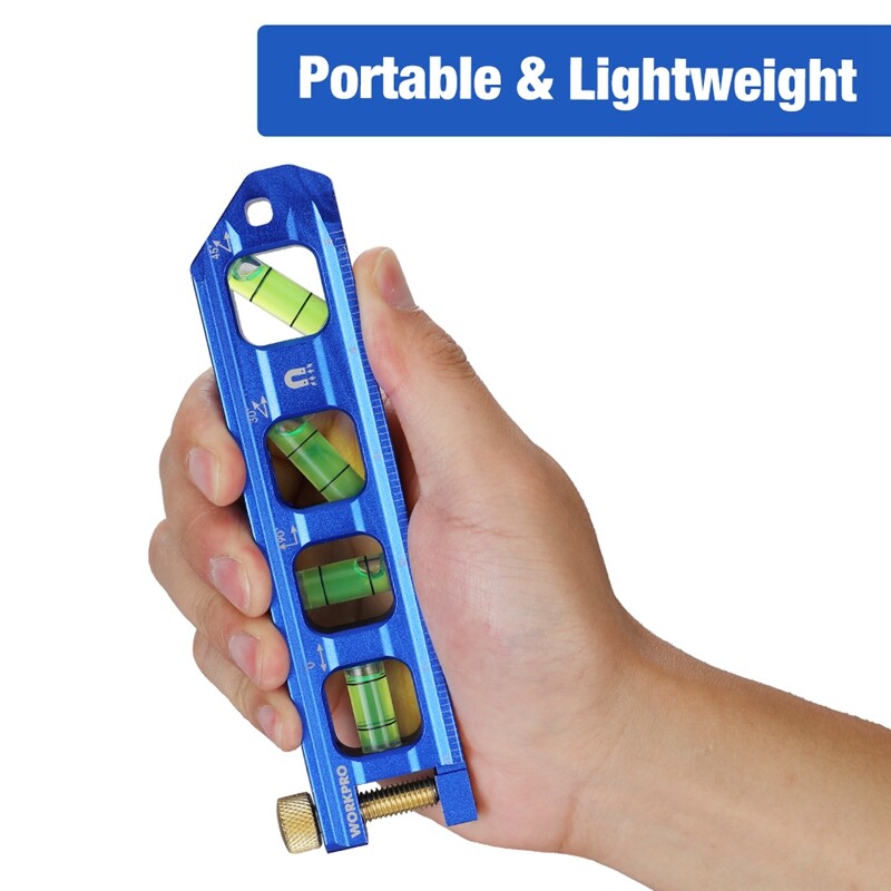 WORKPRO 6.3" Magnetic Conduit Bending Level Pipe Level Torpedo Level ...