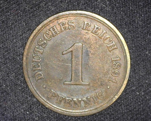 GERMANY 1891-A PFENNIG EMPIRE KM10 EXTREMELY FINE ~FCS-13A | eBay