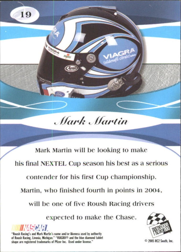 2005 Press Pass Premium #19 Mark Martin Card | eBay