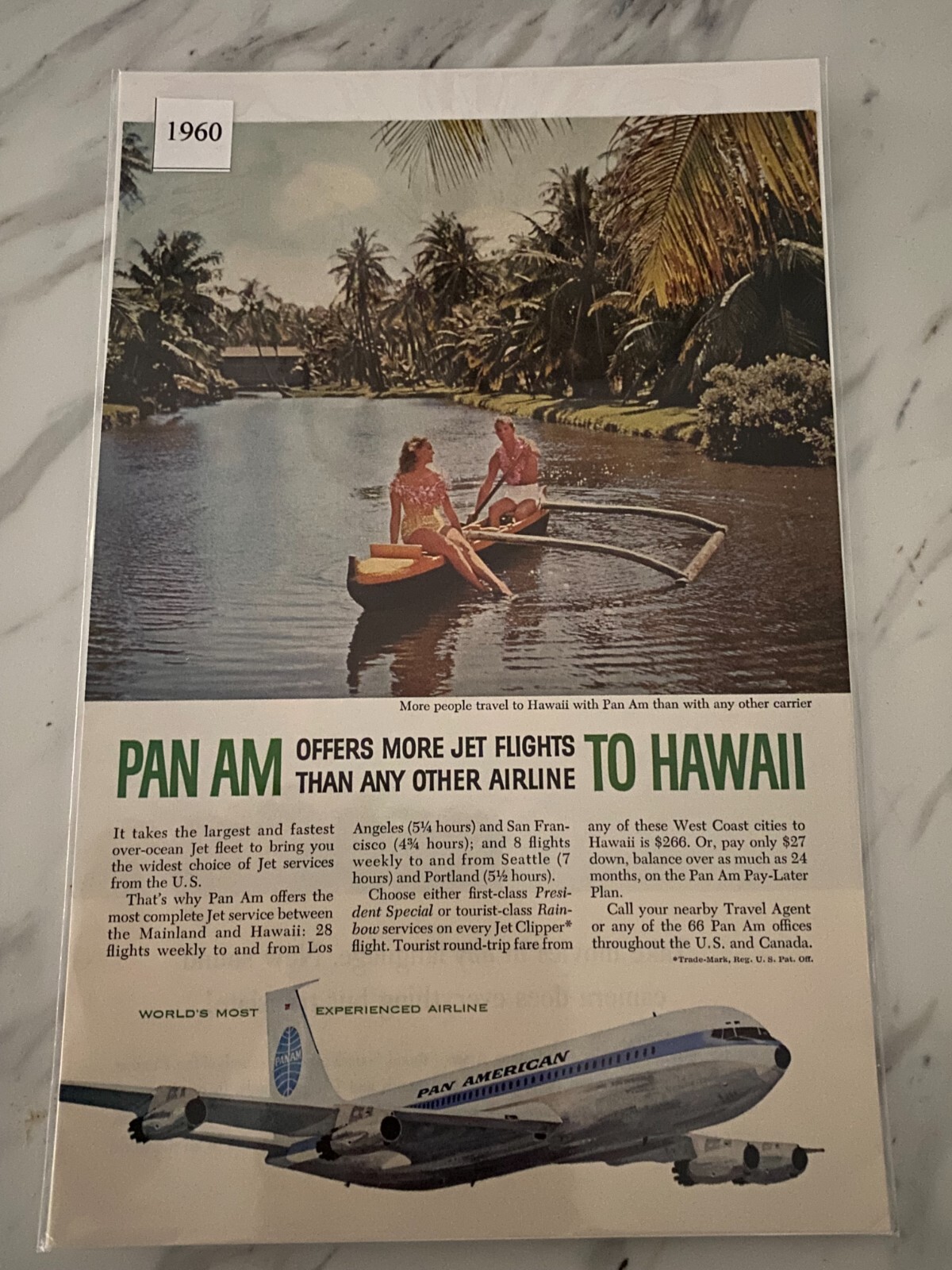 Vintage 1960 Pan Am Magazine Ad | eBay
