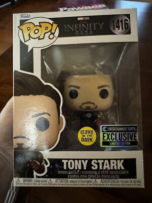 Funko Pop! Vinyl: Marvel - Tony Stark Exclusive #1416 GID Ships With ...