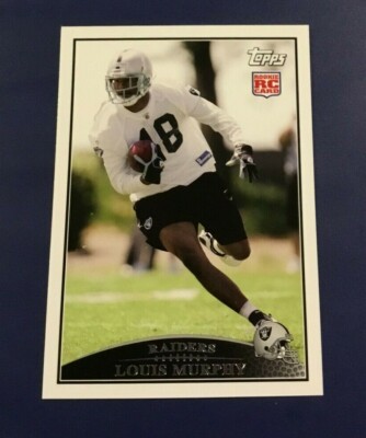 2009 Topps # 431 LOUIS MURPHY ROOKIE RC Oakland Raiders Football Card ...